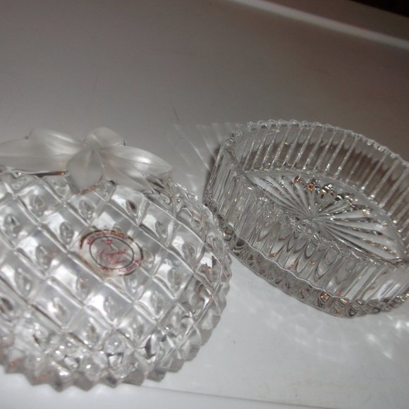germany. | Accents | Vintage German Crystal Glass Trinket Jar | Poshmark